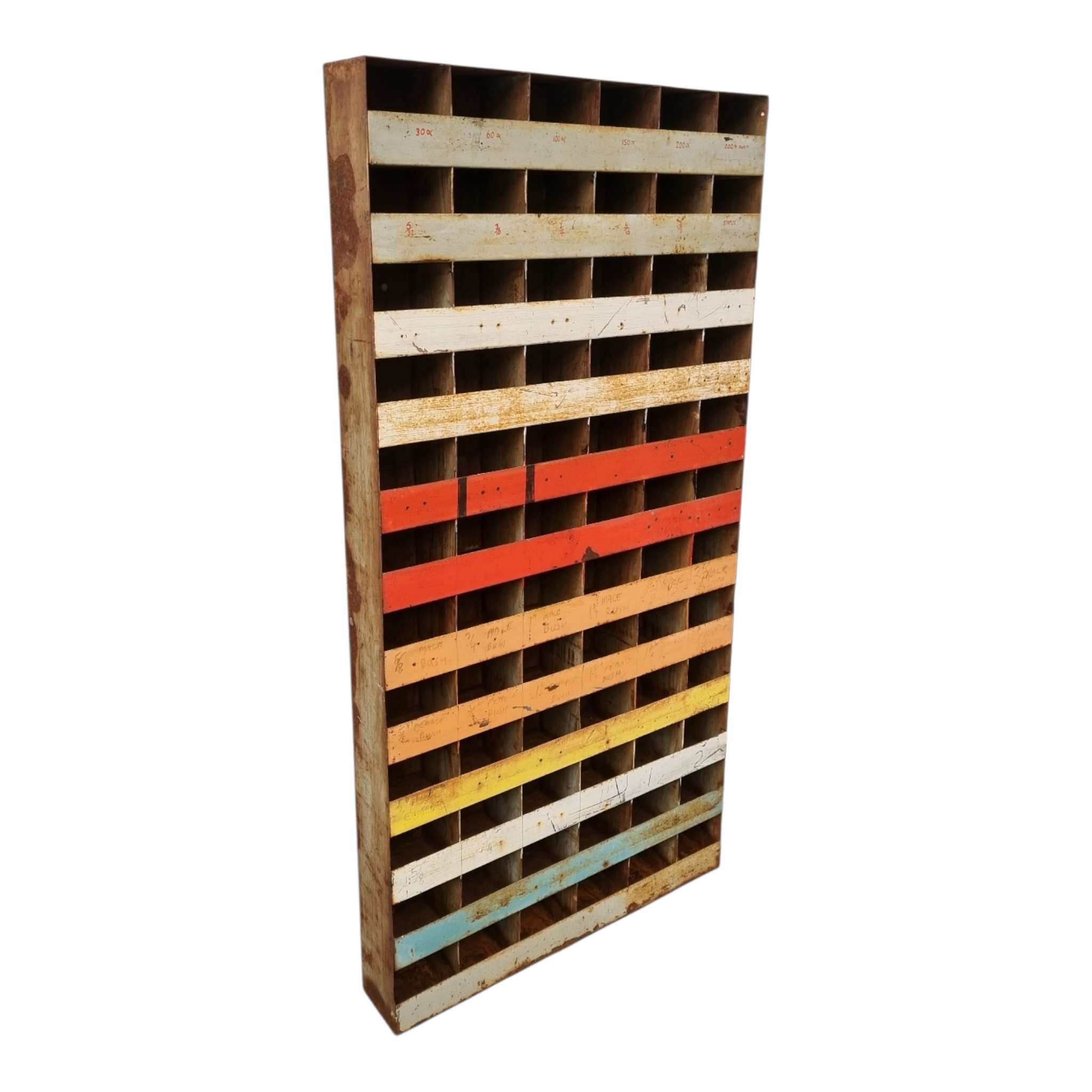 INDUSTRIAL METAL PIGEON HOLE SHELF DISPLAY RACK – Vintage Upcycle