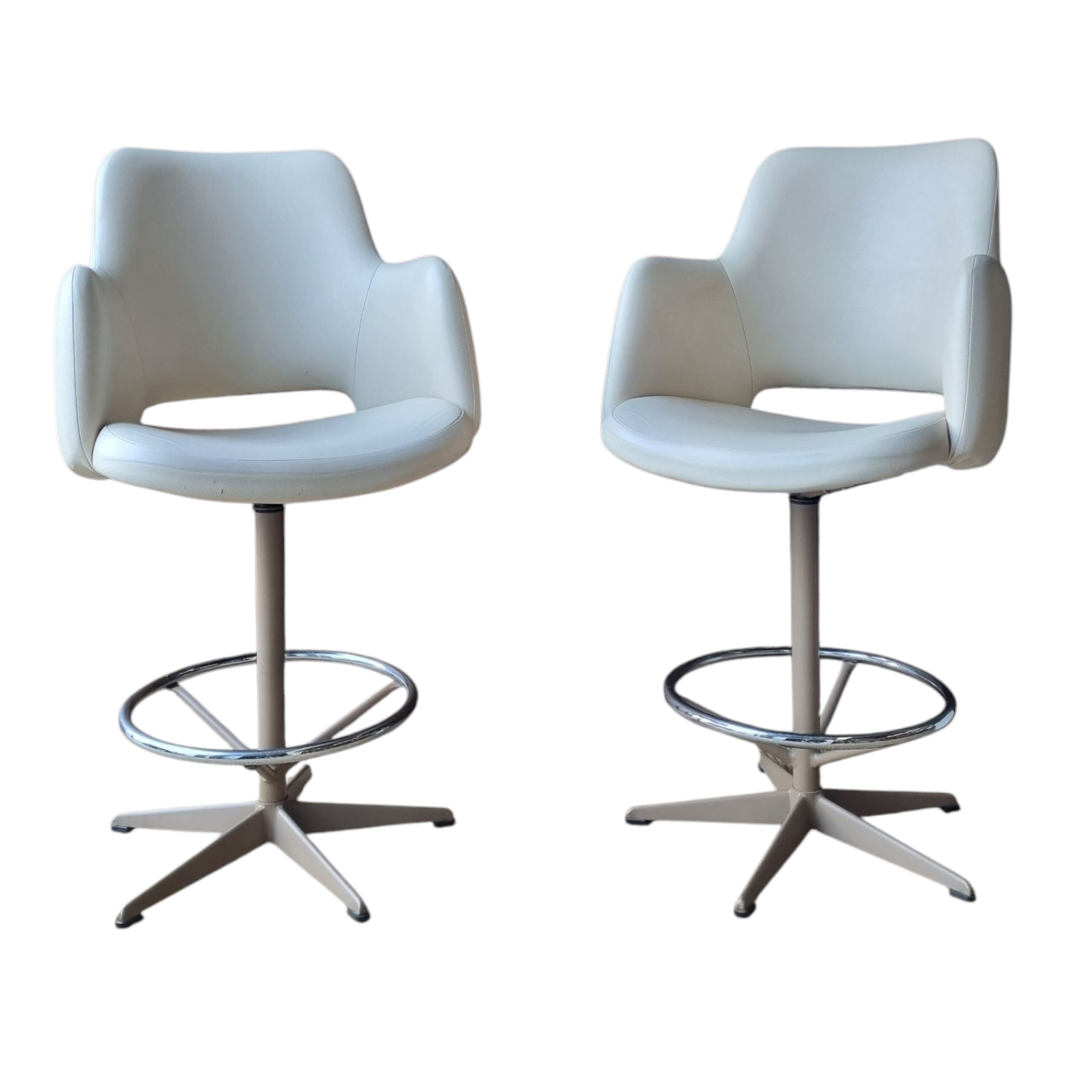 PAIR OF KENDALL SWIVEL STOOLS – Vintage Upcycle