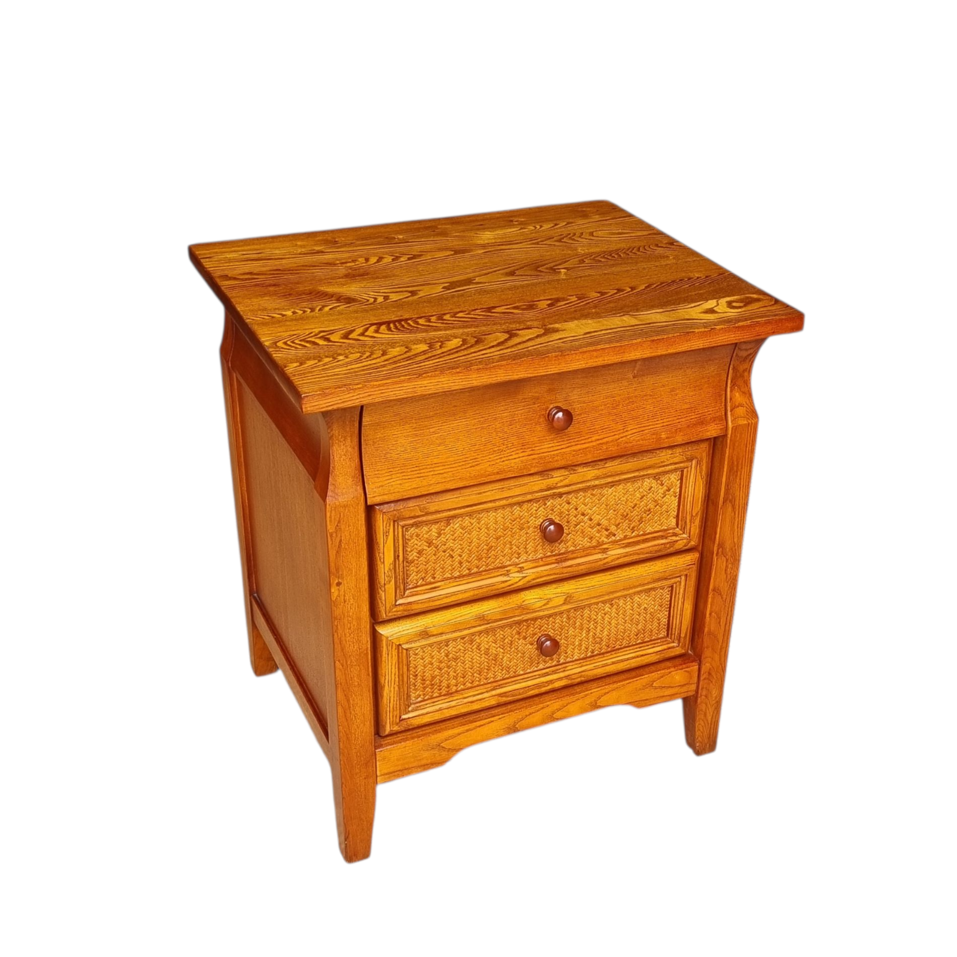 SOLID OAK BEDSIDE DRAWERS NIGHTSTAND. ONE ONLY. – Vintage Upcycle