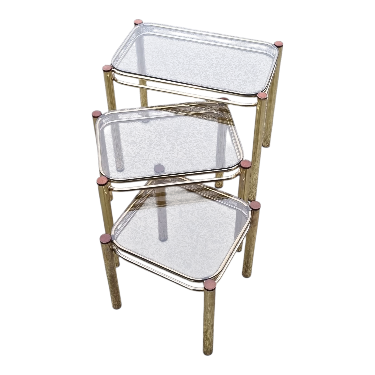 HOLLYWOOD REGENCY STYLE NEST OF TABLES – Vintage Upcycle