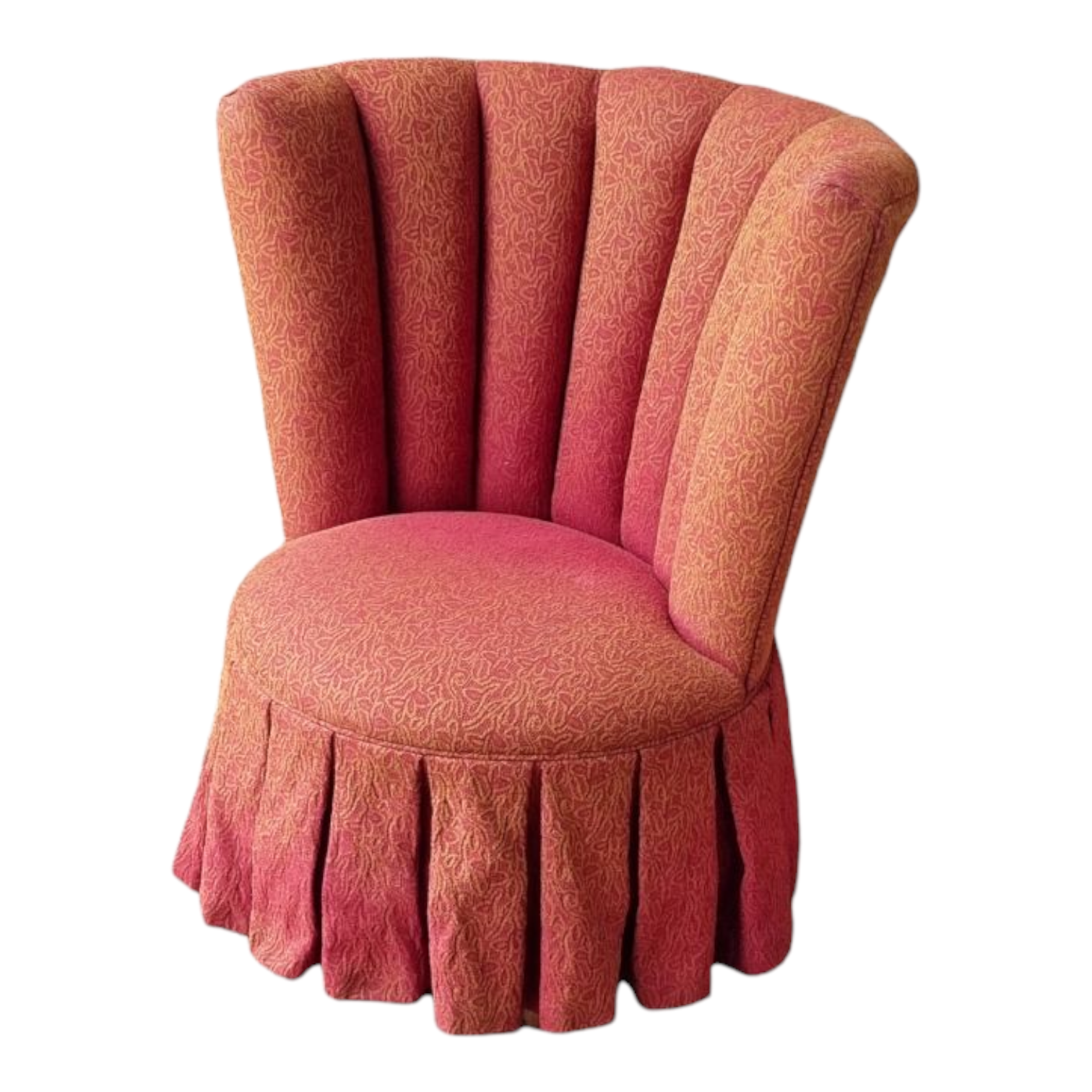 VINTAGE MID CENTURY BOUDOIR BEDROOM CHAIR (OTTOMAN SOLD) – Vintage Upcycle