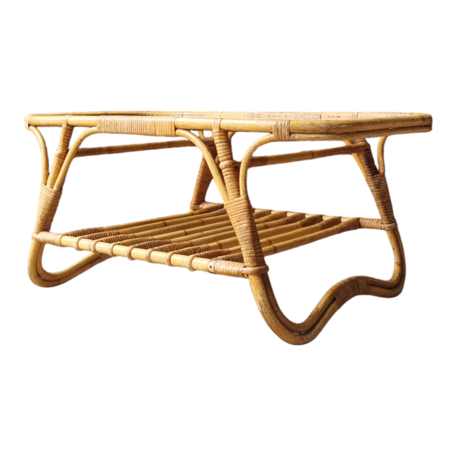 CANE COFFEE TABLE – Vintage Upcycle