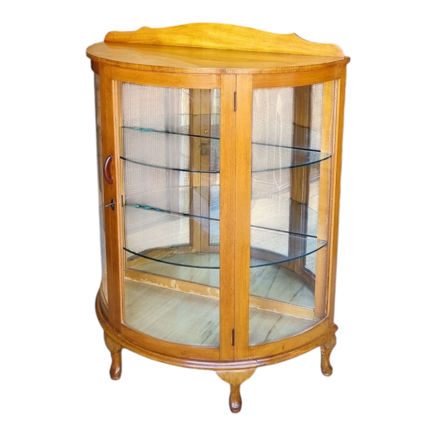 VINTAGE HALF ROUND DISPLAY CABINET CABINET – Vintage Upcycle