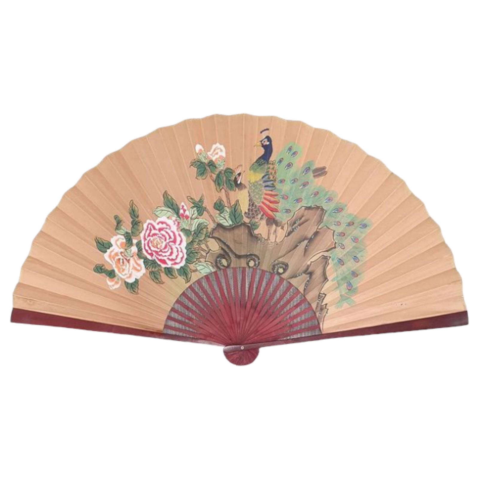 Decorative Chinese Peacock Fan – Vintage Upcycle